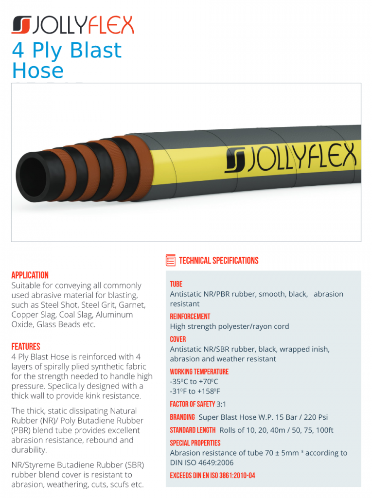 4 Ply Blast Hose – Jollyflex