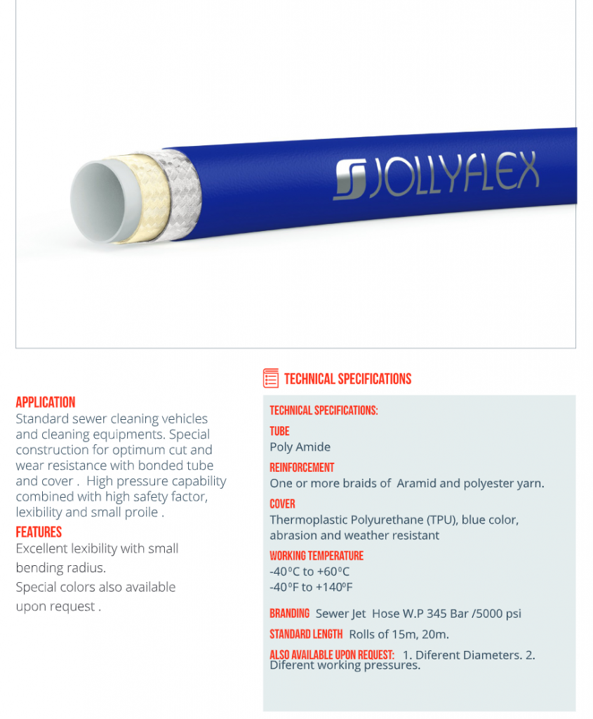 Sewer Jetting Hose – Jollyflex